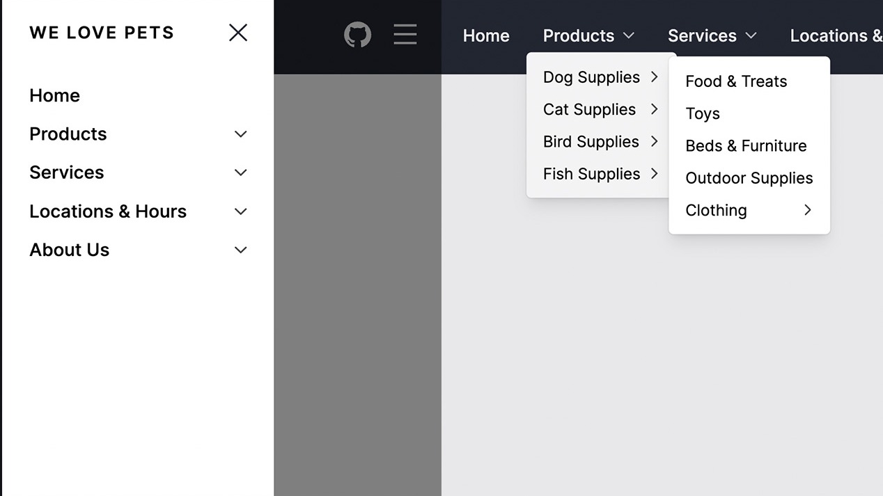 Responsive and Accessible Multi-Level Menu - jolty.js example