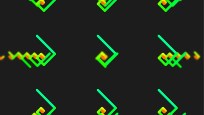 P5.js Segment Fibonacci Spiral