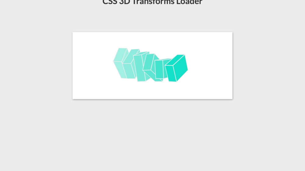 CSS 3D Loader