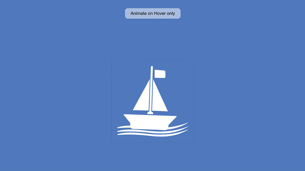 Animated Floating CSS+SVG Responsive Boat - Icon
