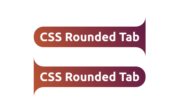 Vertical rounded tabs using CSS mask
