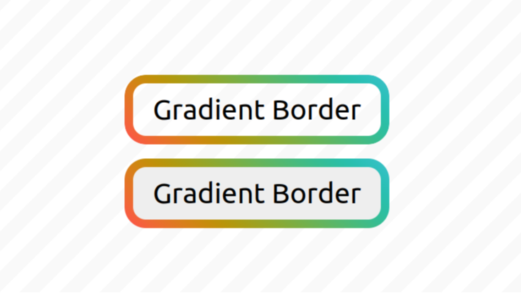 Gradient borders with rounded corners