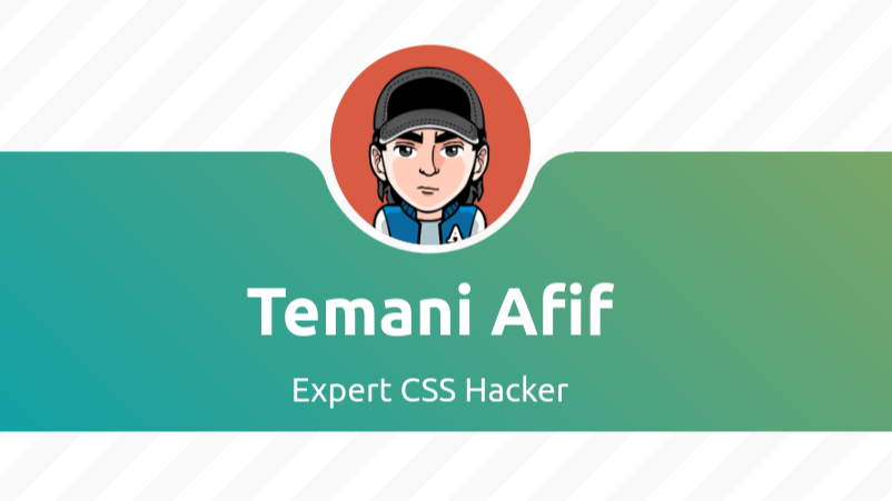 Fancy avatar header with hover effect