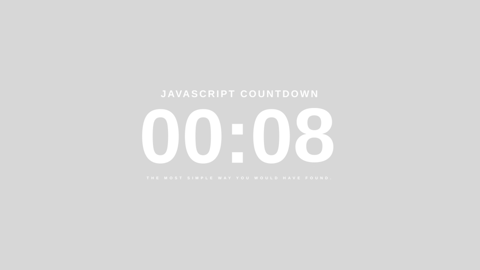 Countdown Timer Javascript Codepen Temiqw