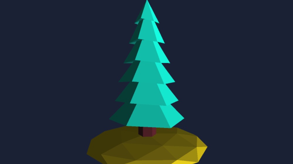 Three.js Pine Tree
