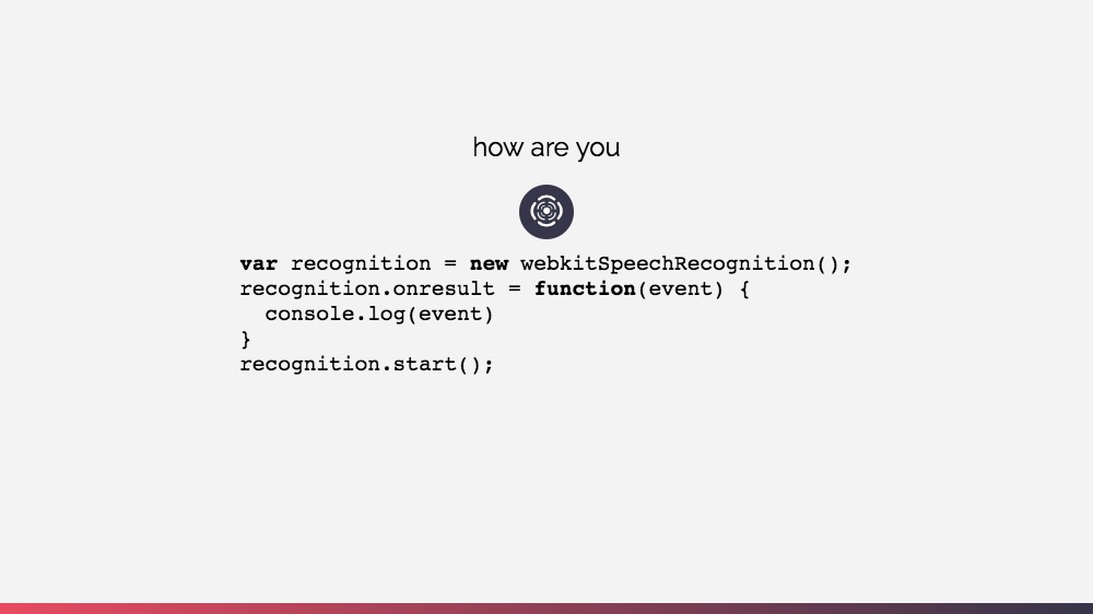 NLP HTML5 speech recognition