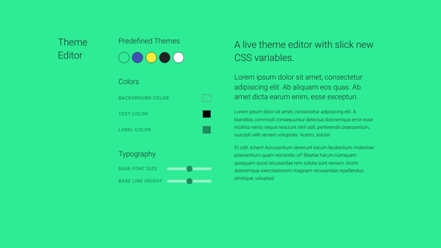 Live Theming With Css Variables Florin Catalin