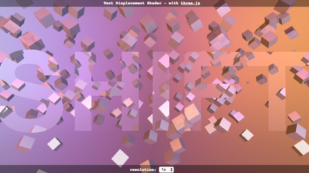 [WebGL] Text Displacement Shader