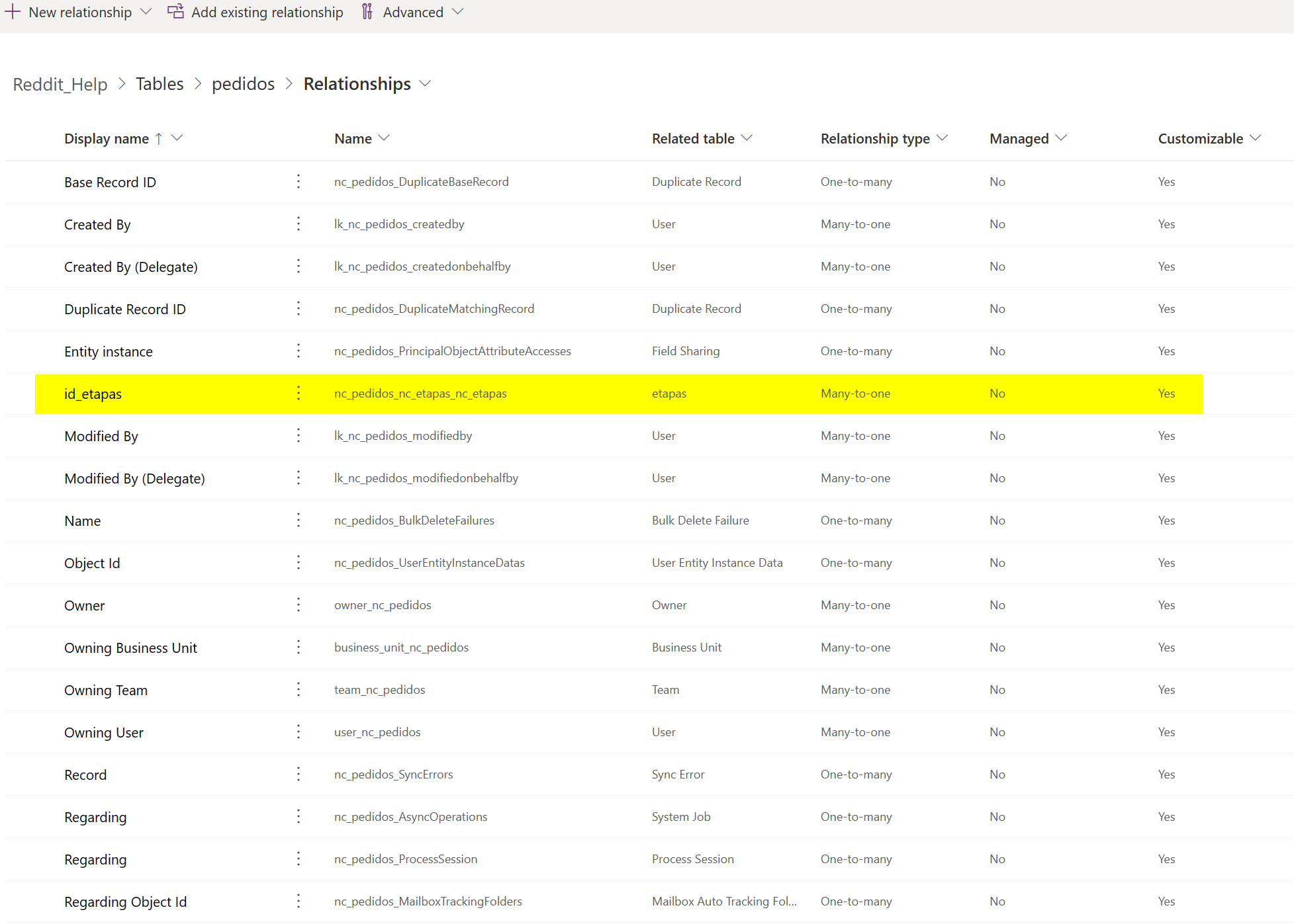 Updating Foreign Key References In Lookup Column Rpowerapps