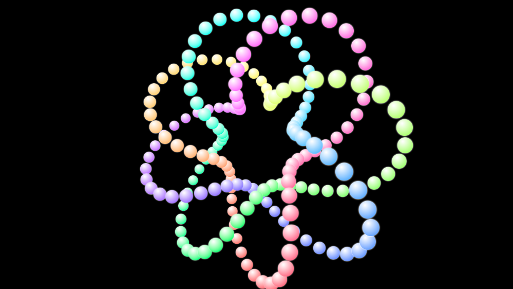 torus knot (pure CSS 3D)