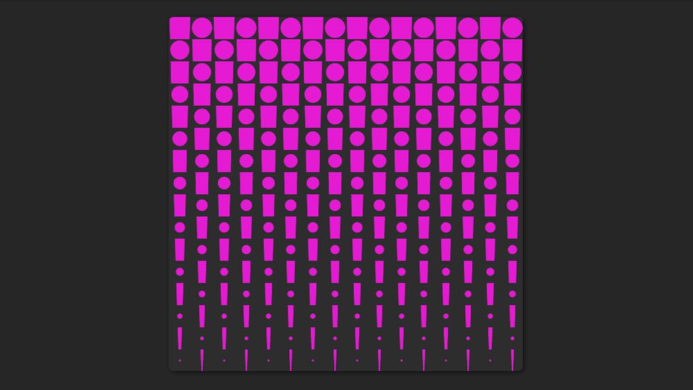 1 div, pure CSS halftone dash dot pattern