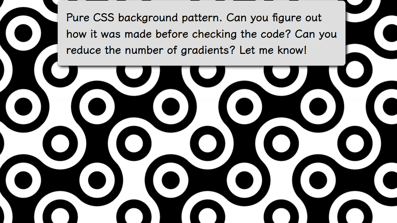 Pure CSS pattern: connectors