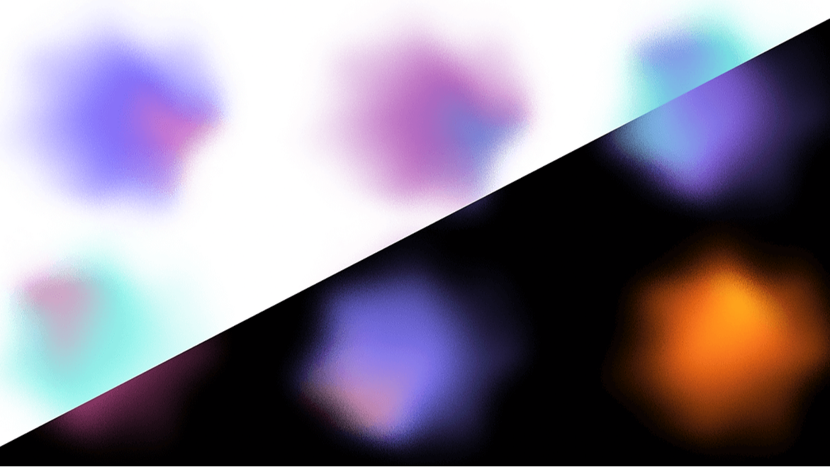 Grainy distorted interactive 1 gradient blobs