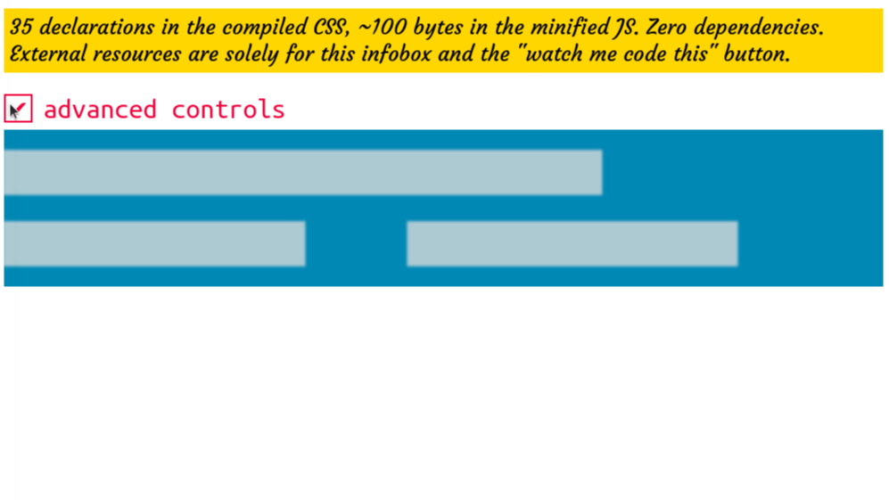 How I code in 2021: checkbox control(ing panel)