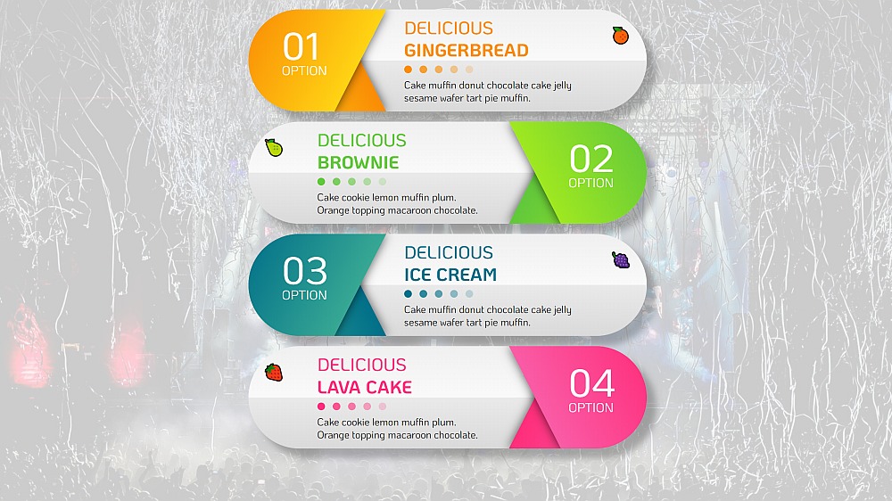 Responsive infographic/ CSS variables, grid layout
