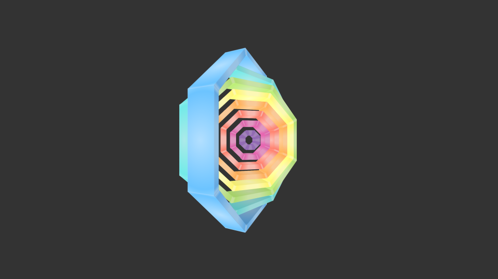 Pure CSS 3D octagonal rings