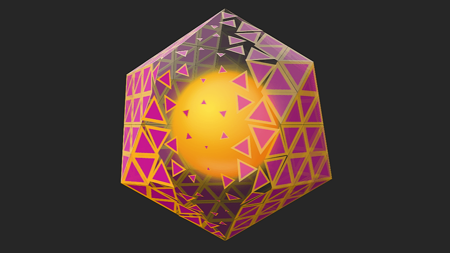 Pure CSS icosahedron candy