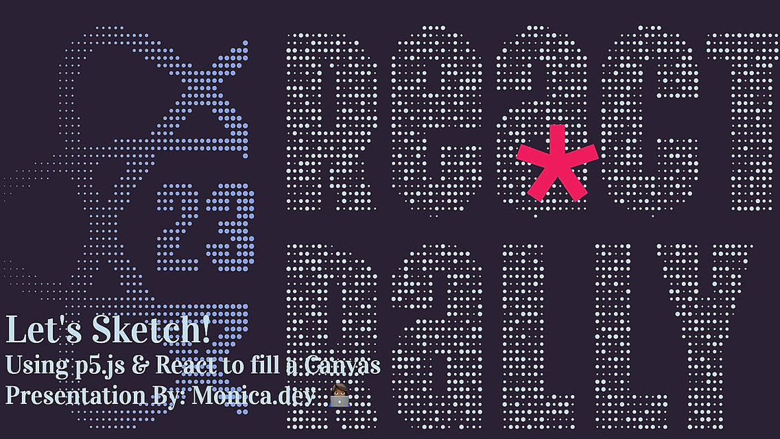 React Rally Text with Effect (P5.js + React)