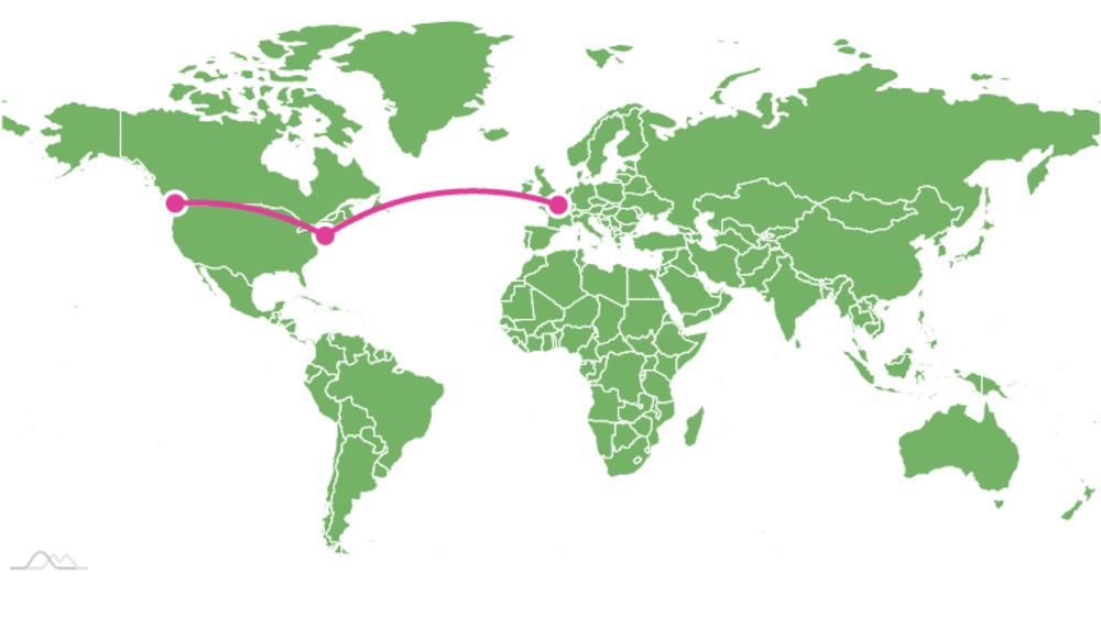 amCharts 4: Map Lines (1)