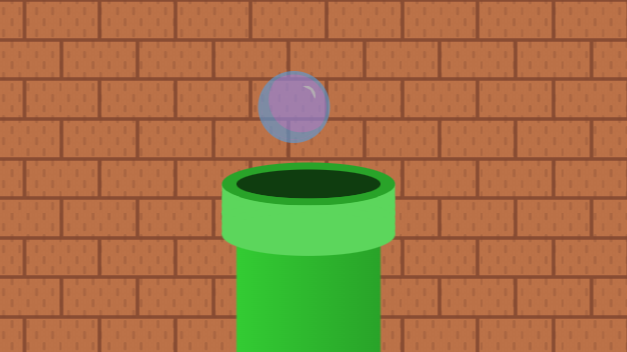 Pure CSS Pipe + Bubbles & Animation API