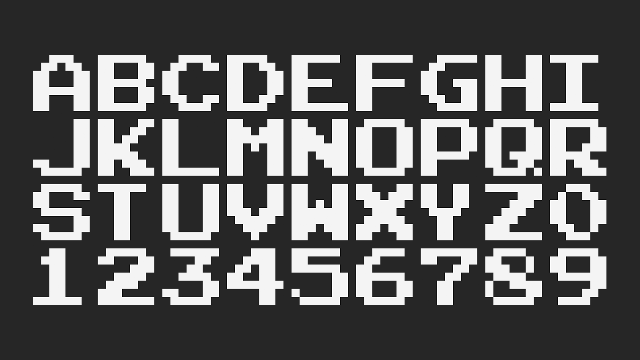 8-bit Typeface with CSS Grid