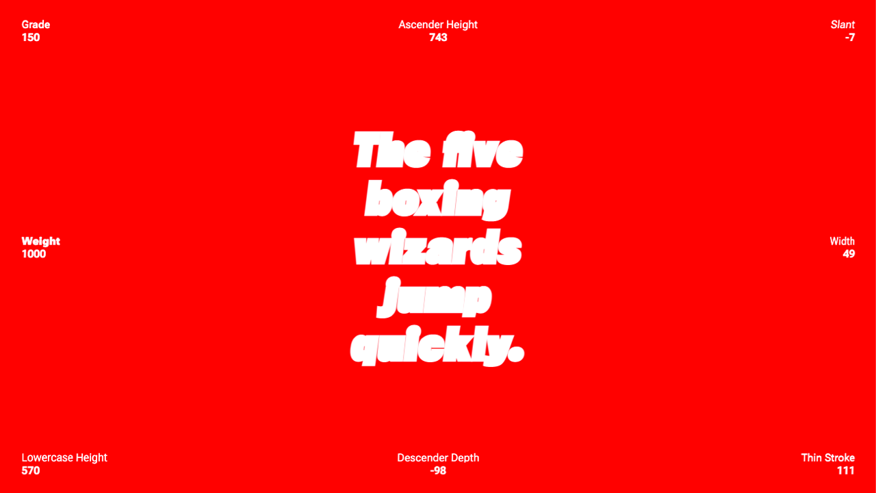 Variable Font Fun with JS-driven CSS Variables