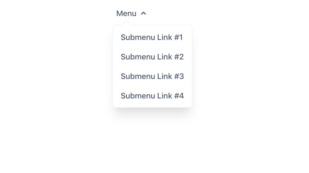 Tailwind CSS Fly-out Menu (Vue.js)