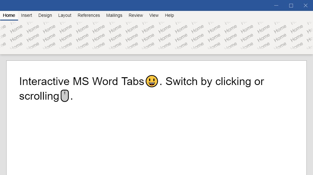 MS Word Tabs MS Word Tabs