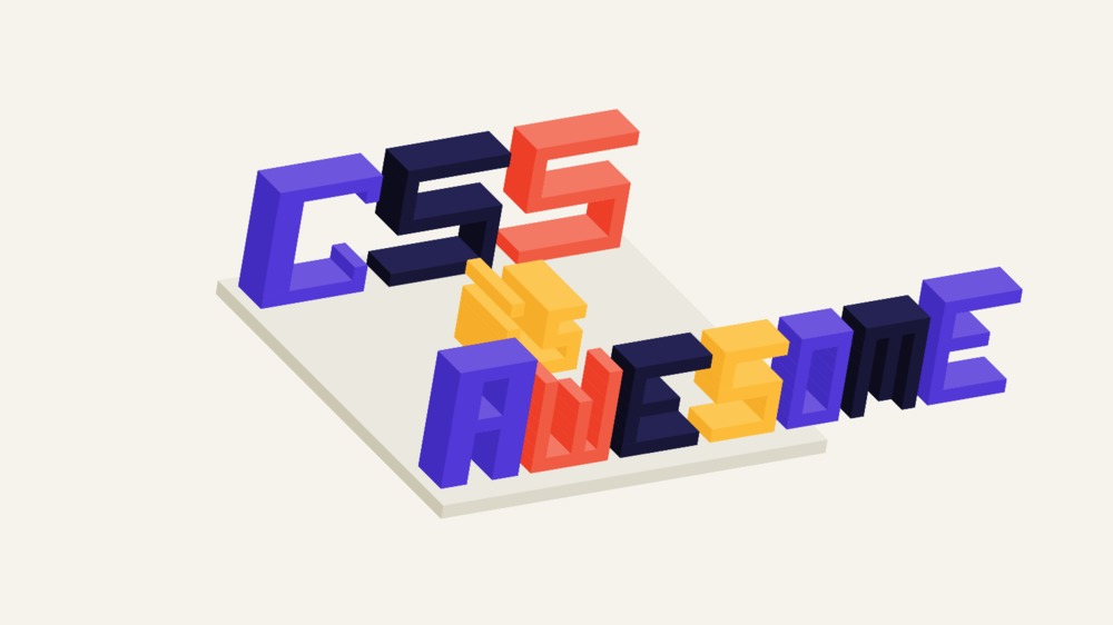 3D CSS is Awesome