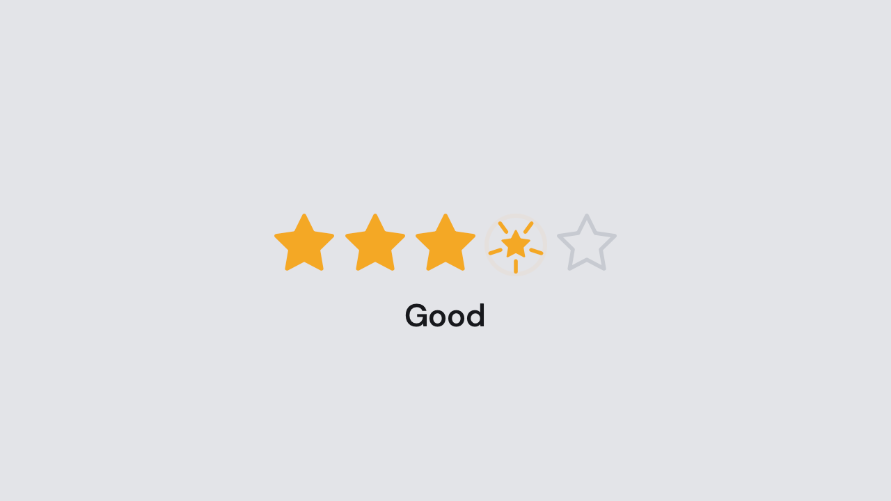 Animated Star Rating