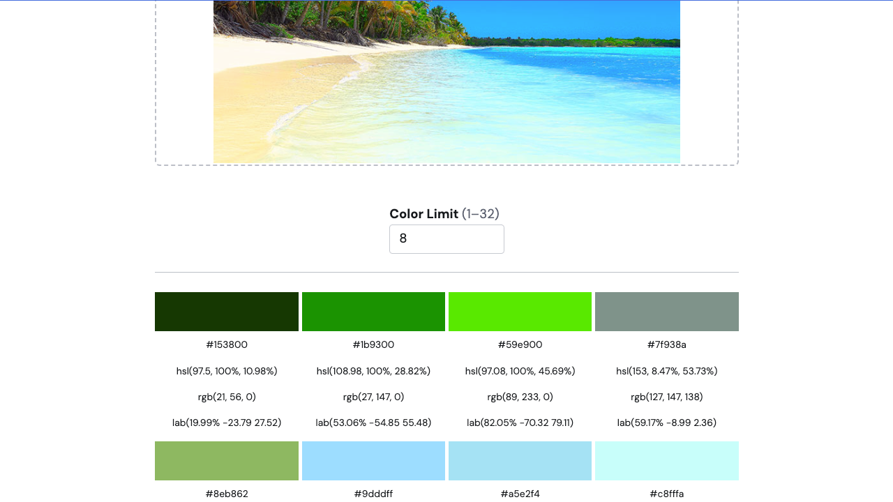 Image to Color Palette