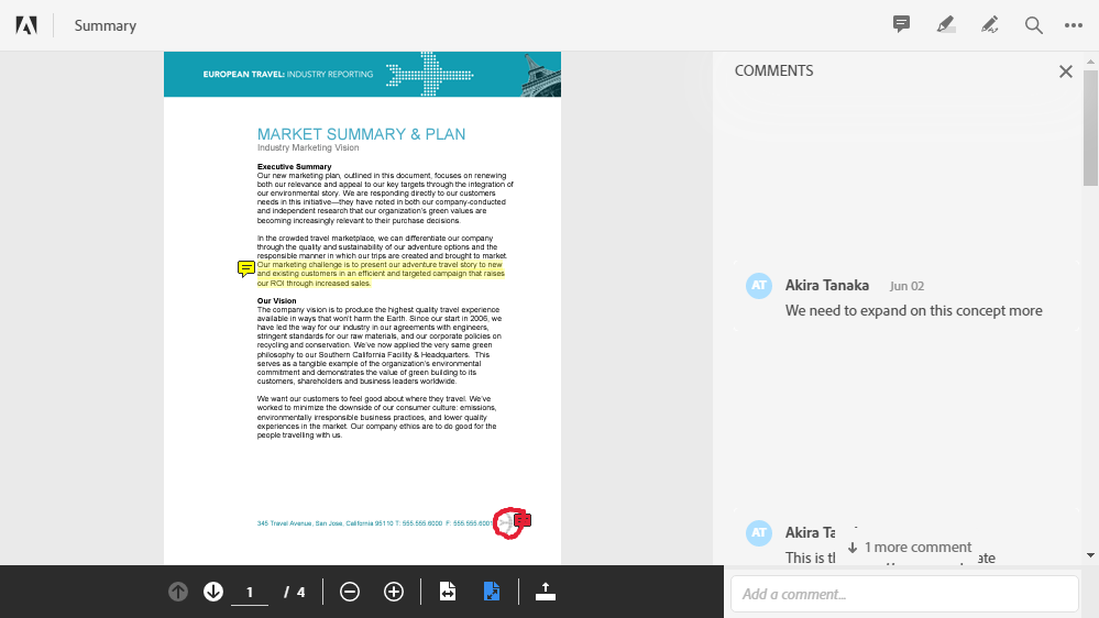 Adding Annotations to a PDF View using the Adobe Embed API