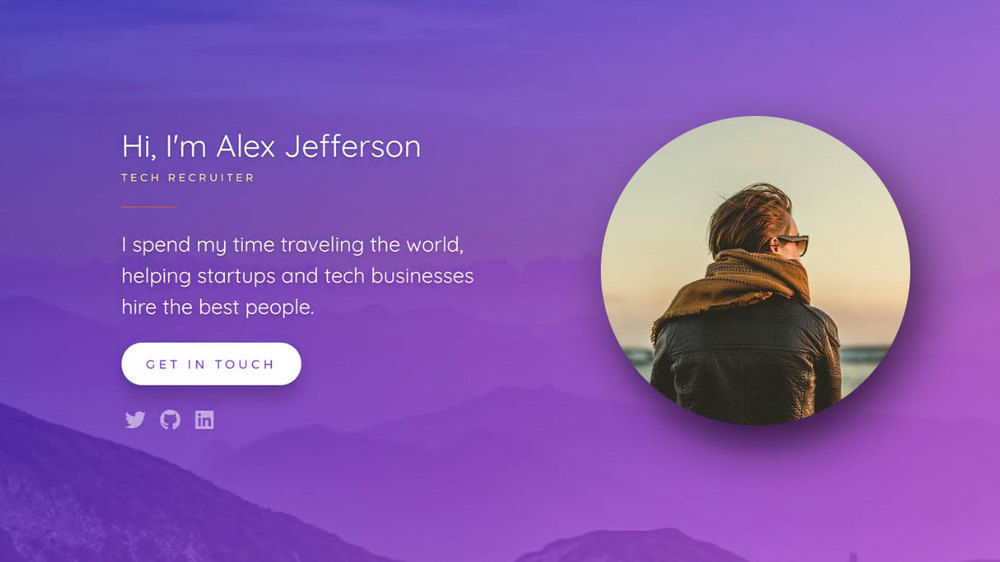 Ex. HTML - Personal Landing Page