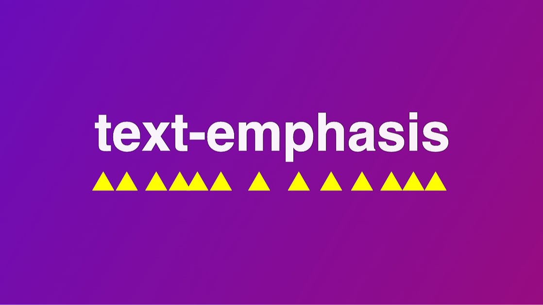 Should you use text-emphasis CSS Property for your headlines?