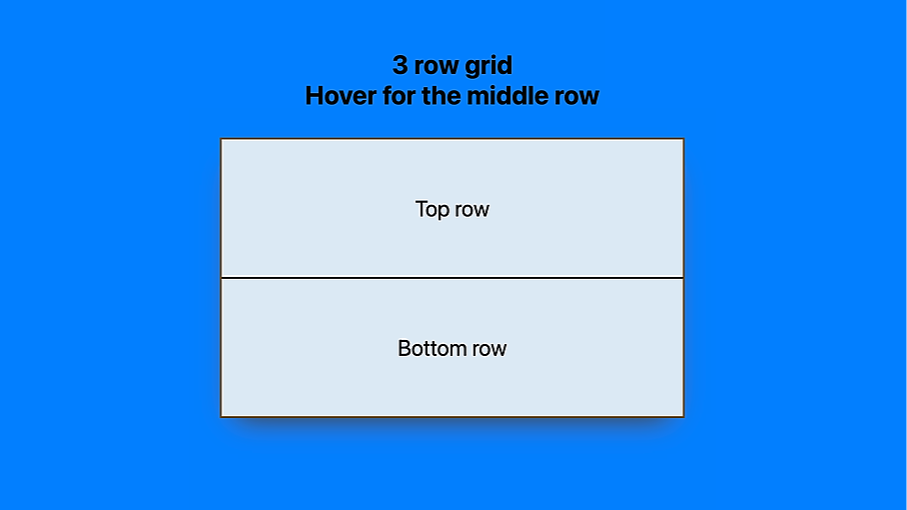 Animating grid-row on hover