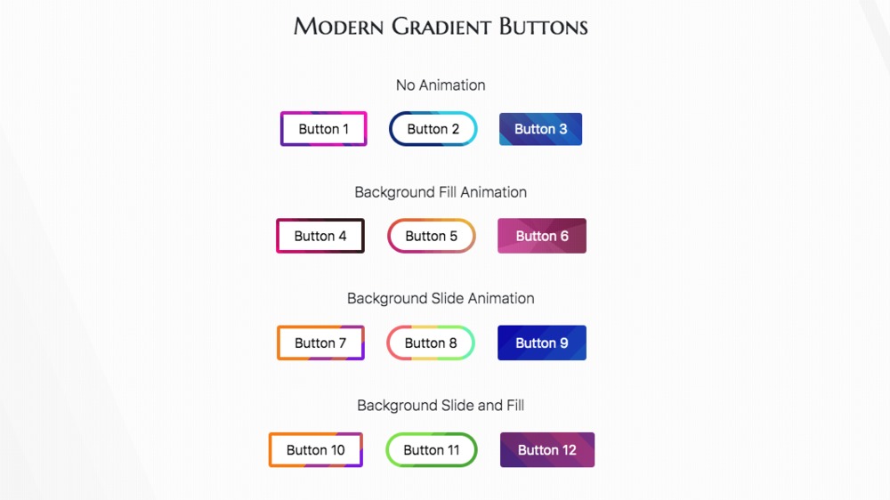 Modern Gradient Buttons