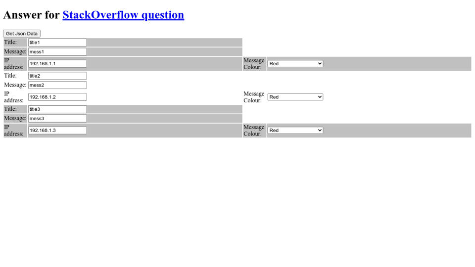 Create A Dynamic Array Of Json Object From Values Of
