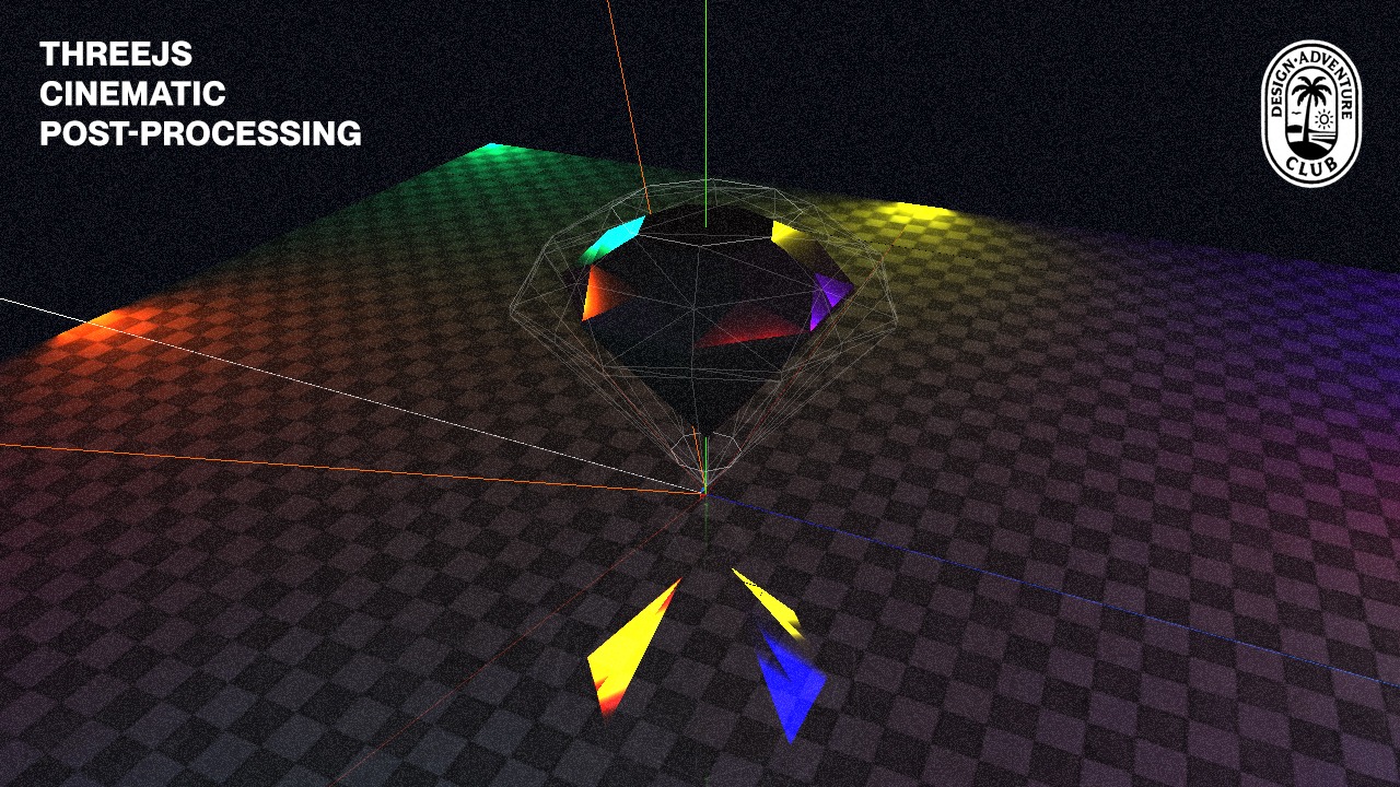 [threejs/gsap] Scroll‑Triggered Cinematic Camera with Post‑Processing Shaders