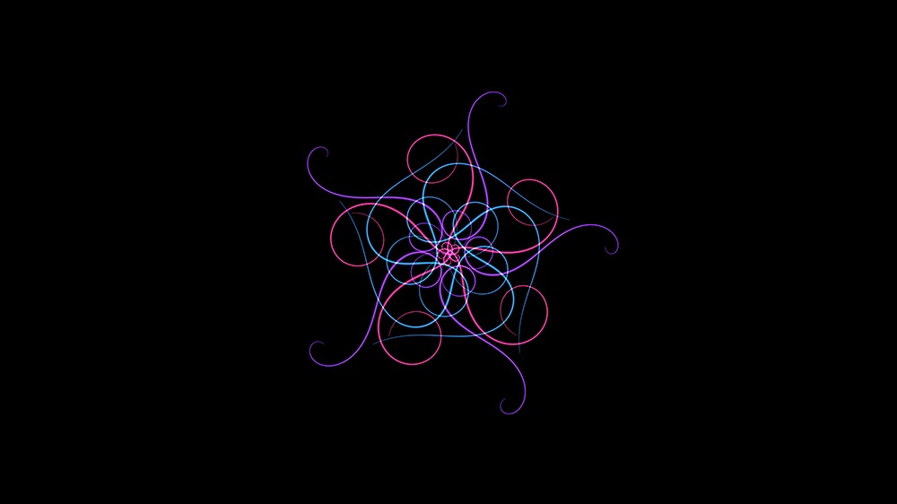 Simplex Flower Generator - Three.js/WebGL