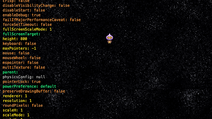 Phaser CE game configuration